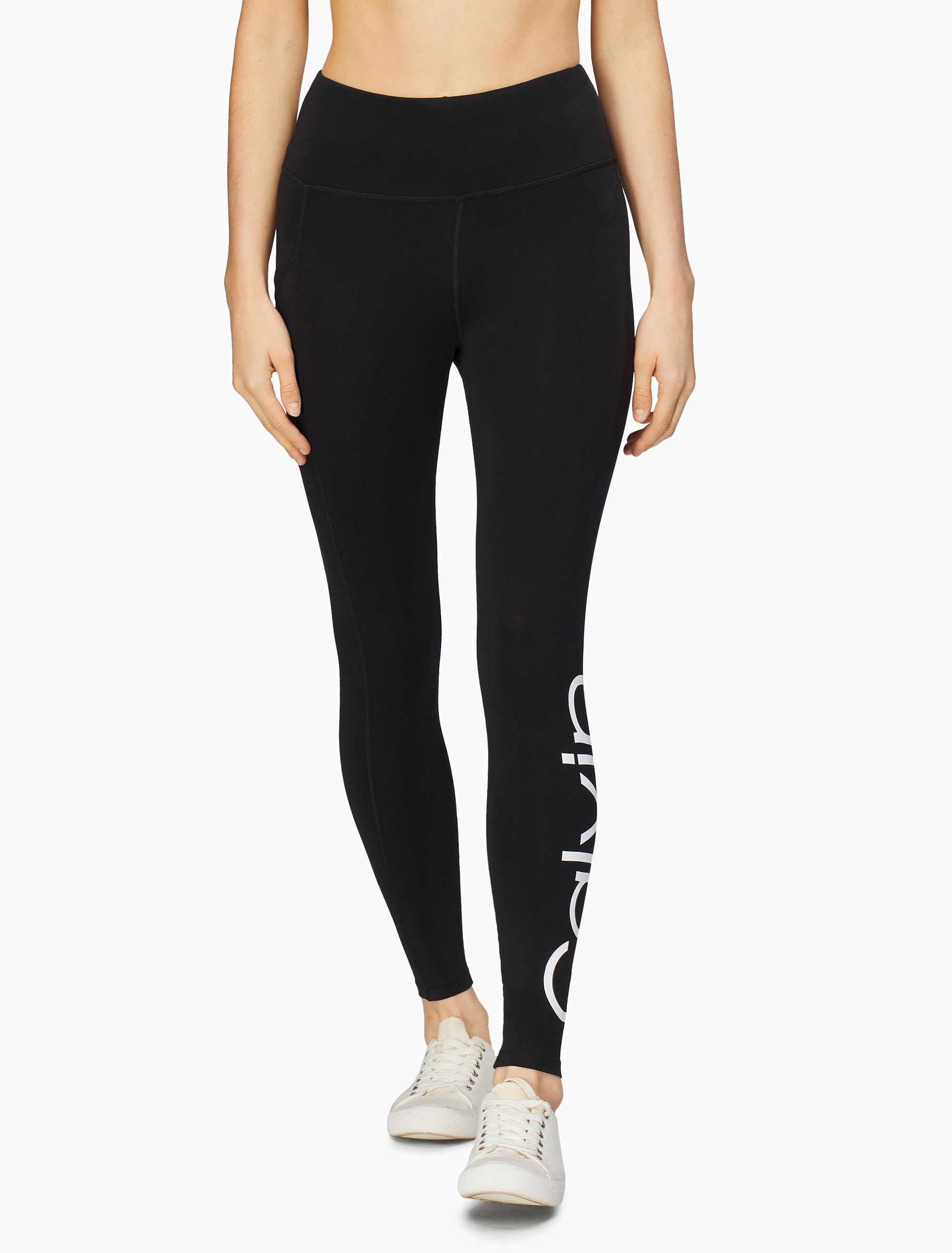Side Pocket High Waist Leggings Activewear Calvin Klein